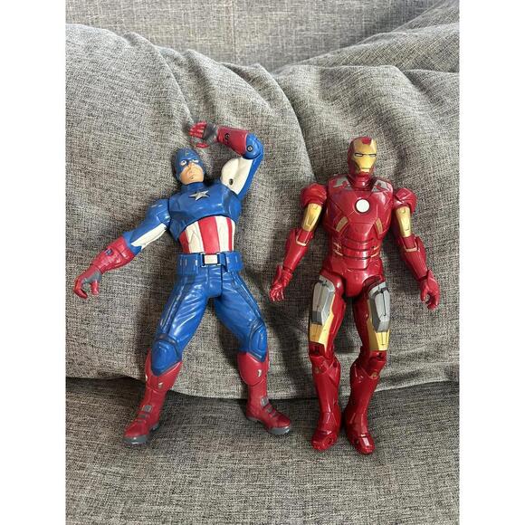 Hasbro | Toys | Marvel Legends Lot Talking 2 Captain America And Iron ...